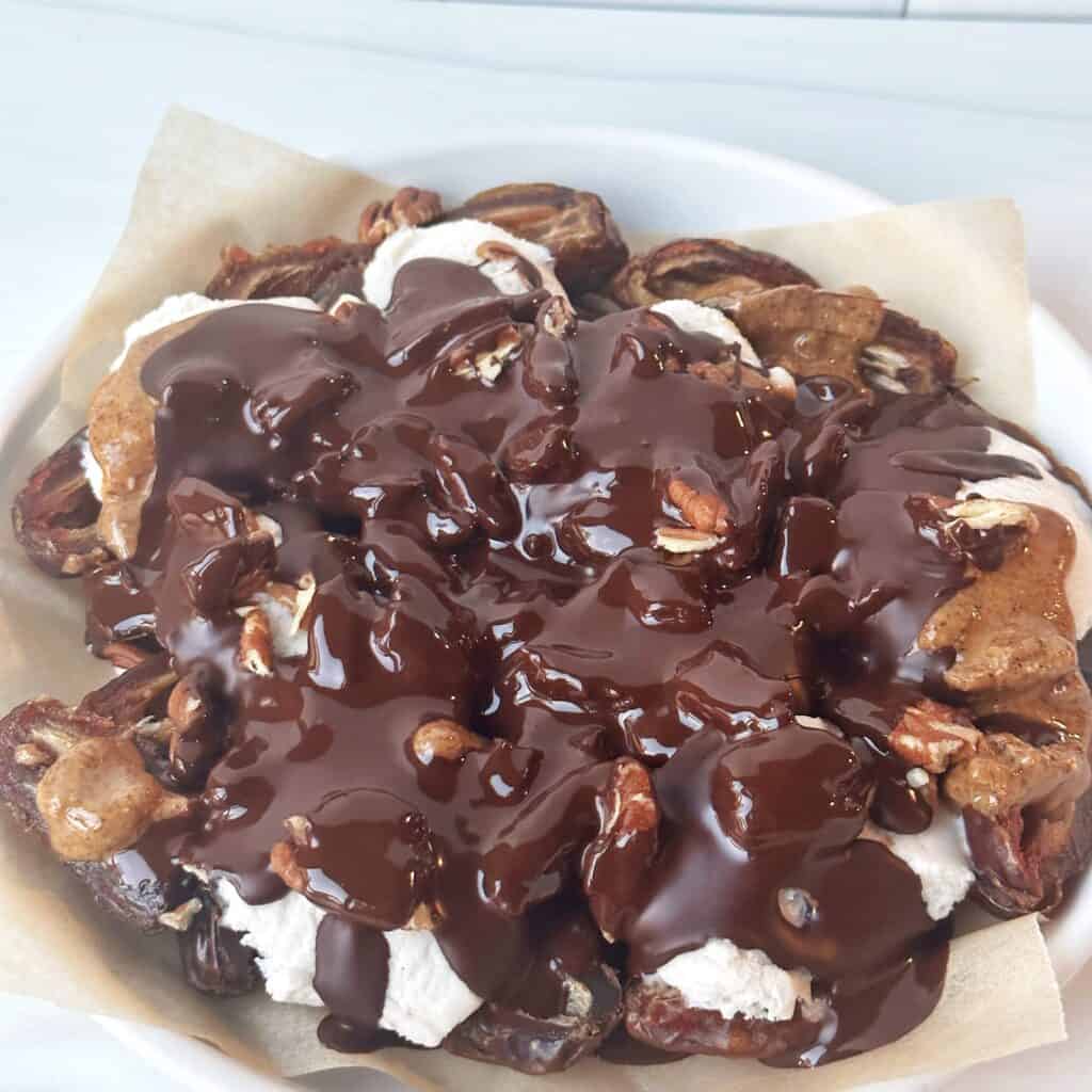 The Viral Date Bark with Dairy-Free Ice Cream - Lesswithlaur