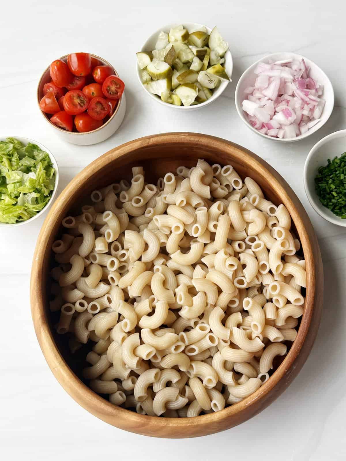 Big Mac Pasta Salad - Lesswithlaur