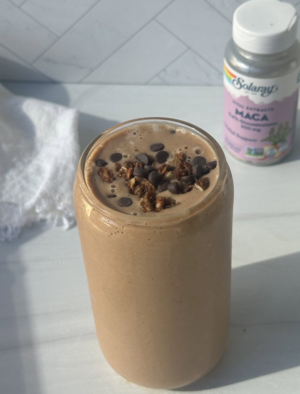 Creamy Maca Smoothie - Lesswithlaur
