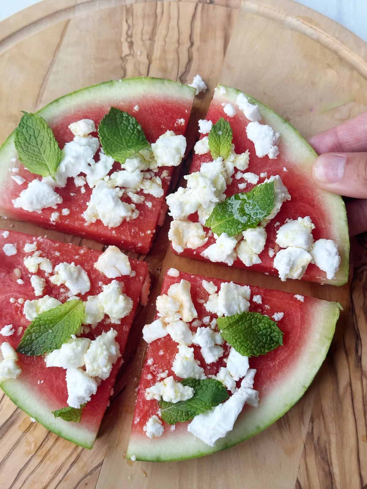 Watermelon Pizza - Lesswithlaur