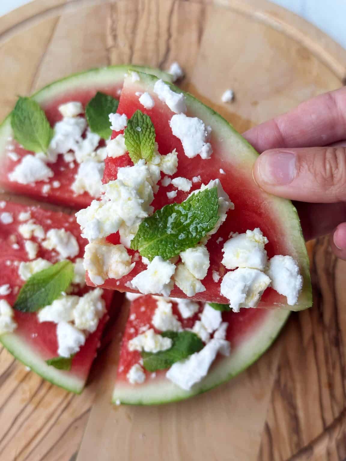 Watermelon Pizza - Lesswithlaur
