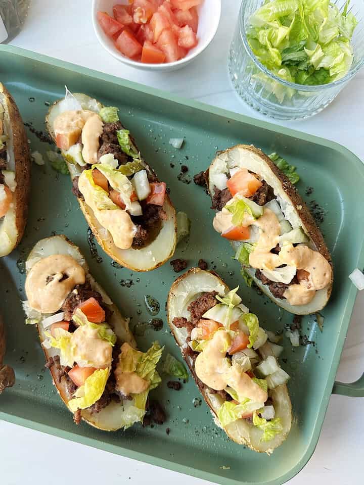 Big Mac Potato Skins - Lesswithlaur