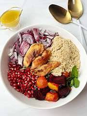 Beet Salad with Chicken - Lesswithlaur