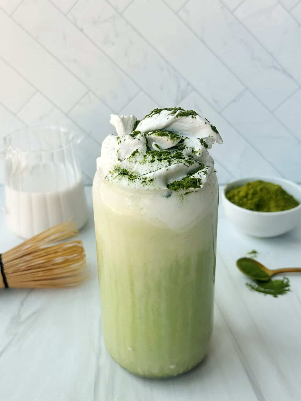 Matcha Milkshake - Lesswithlaur