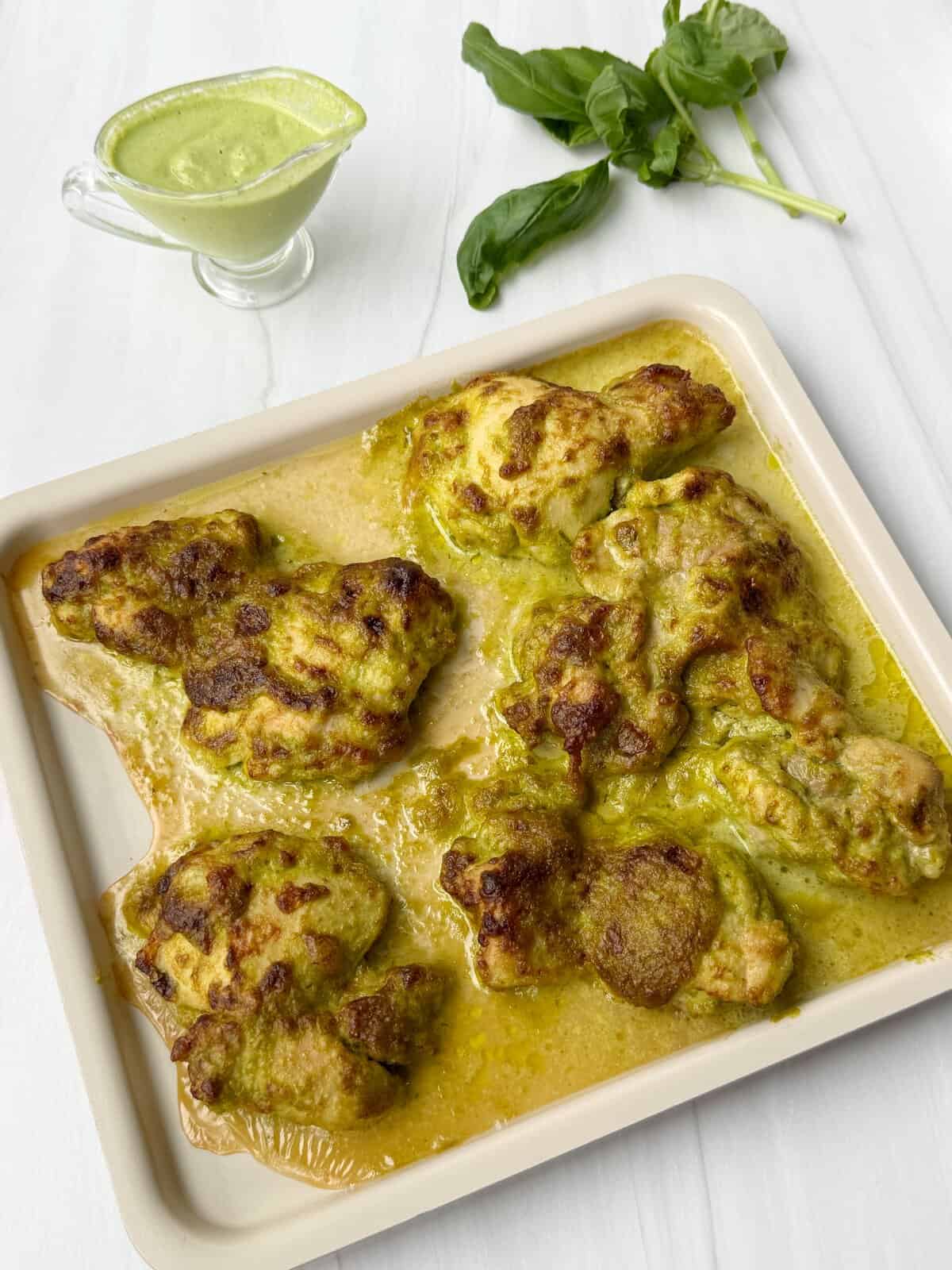 Green Goddess Chicken - Lesswithlaur