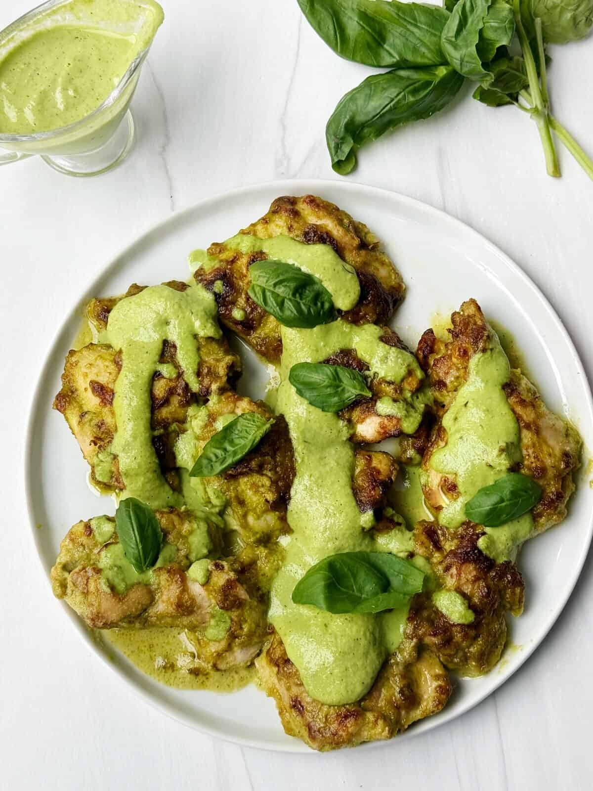 Green Goddess Chicken - Lesswithlaur