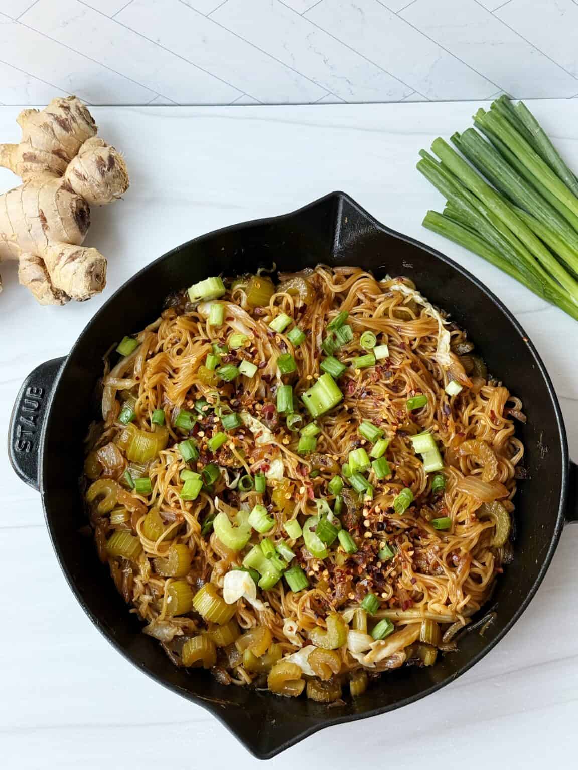 Homemade Chow Mein (Gluten Free) - Lesswithlaur