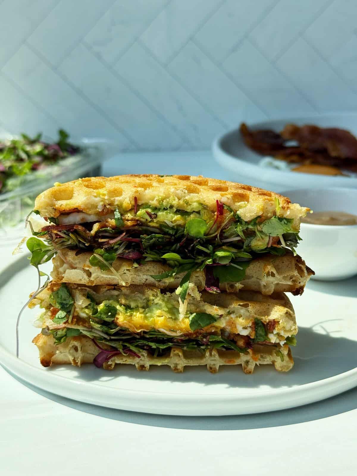 Waffle Sandwiches - Lesswithlaur